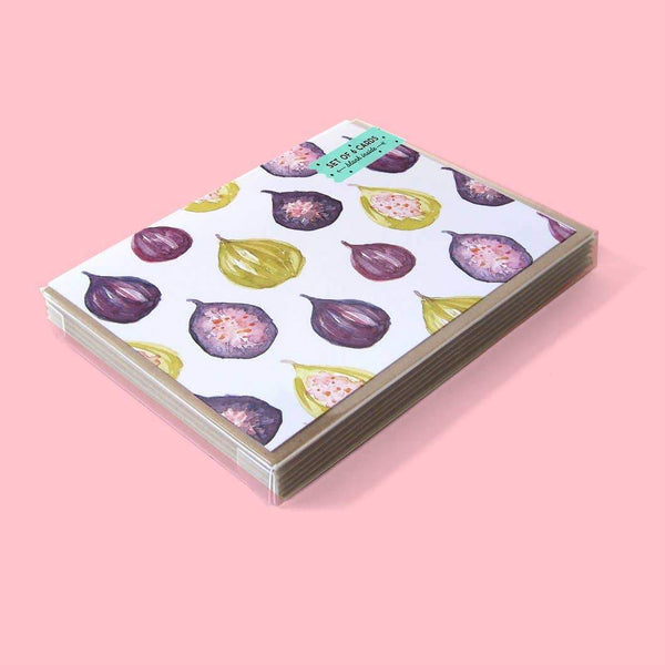 Cards - Boxed Set Of 8 - Figs - Gift & Gather